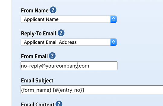 Features – Notifications | HTML Form Builder Online, PHP Form Creator - MachForm